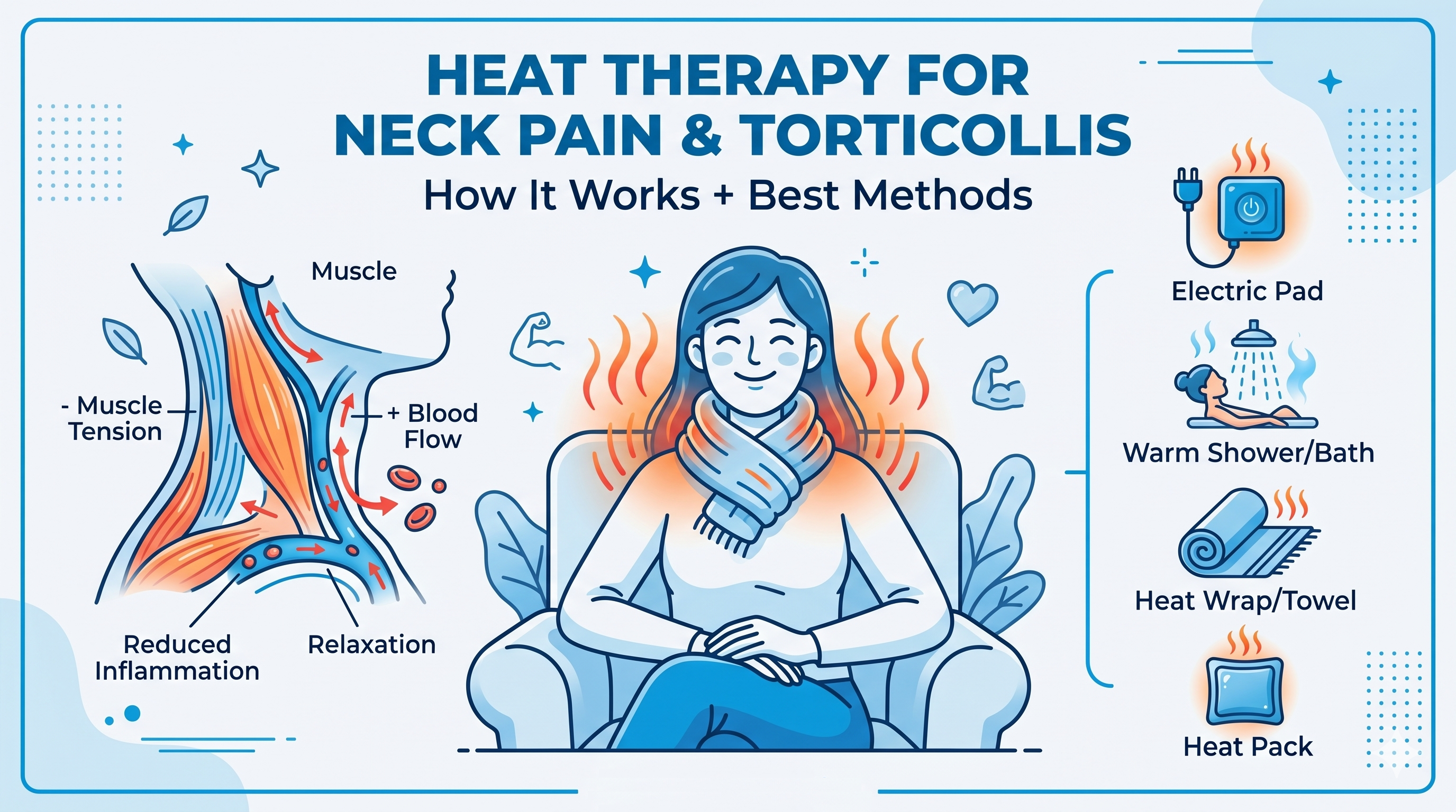 Heat Therapy for Neck Pain & Torticollis: How It Works + Best Methods ...